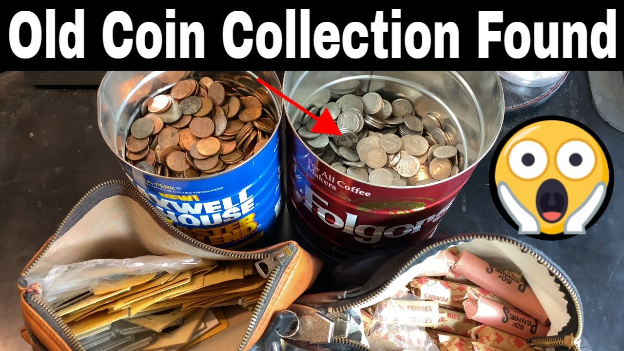 Old Coin Collection Found in Coffee Can - Buffalo Nickels, V Nickels ...