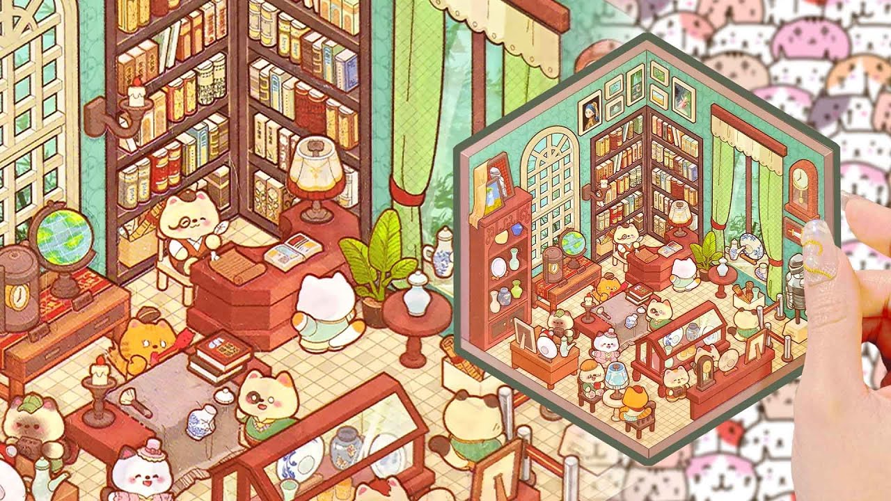 [ASMR] DIY Setting Up the Cutest Meow Meow Antique Shop | Cozy ...