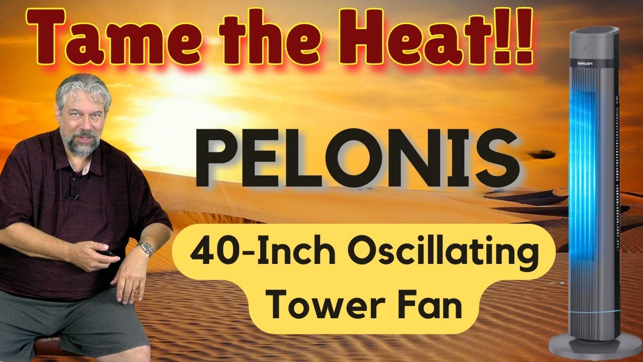 Pelonis 40-Inch Oscillating Tower Fan -- REVIEW - YouTube
