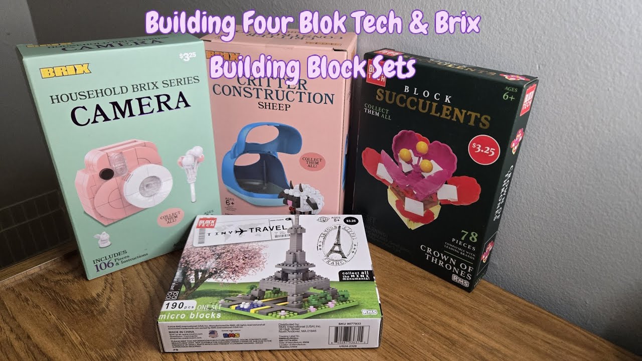 Building Four Blok Tech & Brix Building Block Sets - YouTube