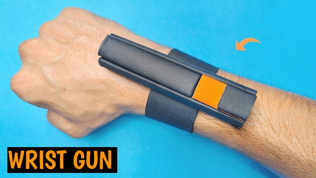 Paper wrist gun | How to make a paper wrist gun | Paper gun - YouTube