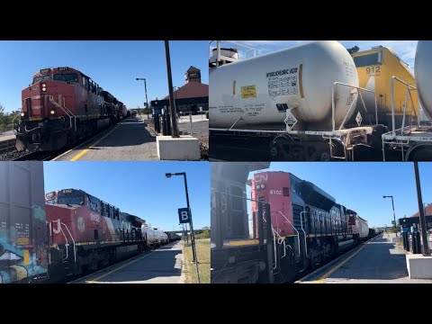 Train Meet! CN 372 & VIA 63 Kingston Ontario Canada September 16, 2023 ...