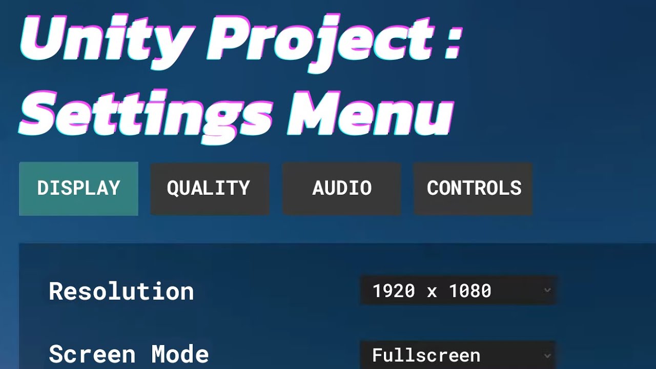 Unity Project Settings Menu YouTube unity-project-settings-menu-youtube