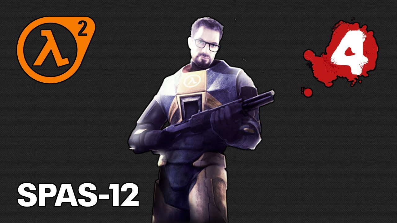 Half-Life 2's Spas-12 in - Left 4 Dead 2 - Auto Shotgun Mod - YouTube