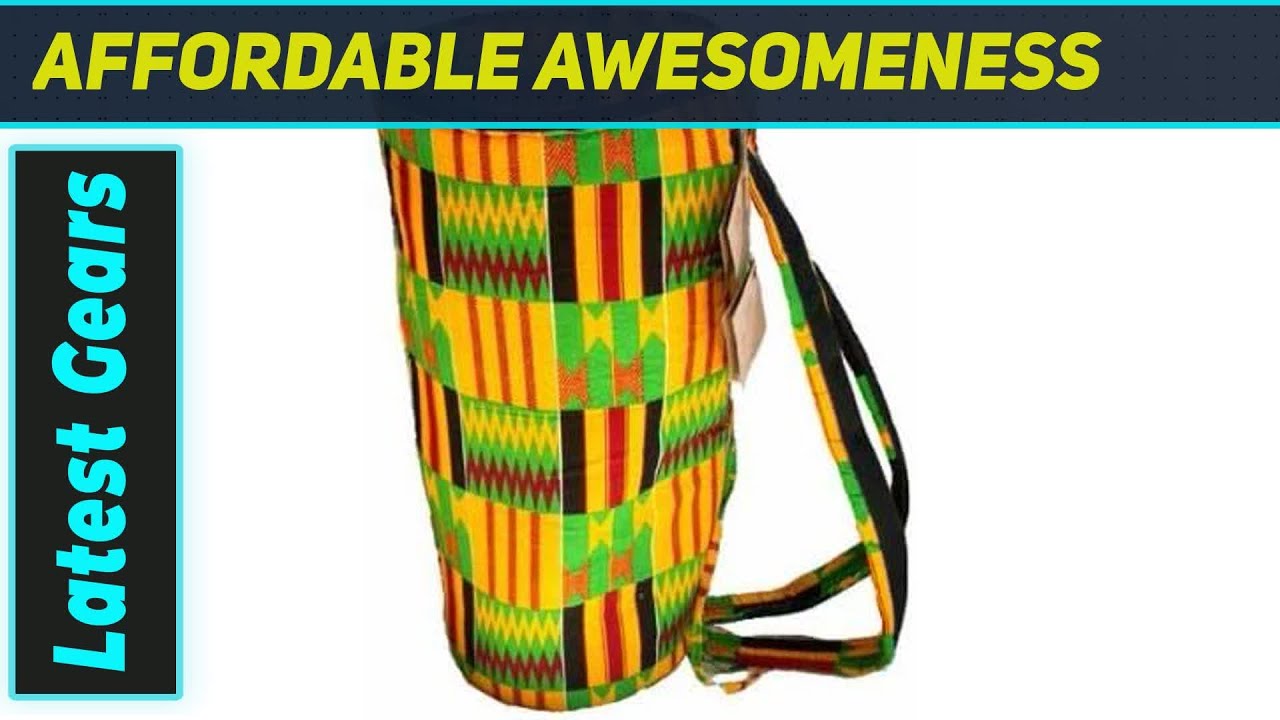 African Kente Cloth Djembe Drum Bag: Superior Protection & Cultural ...