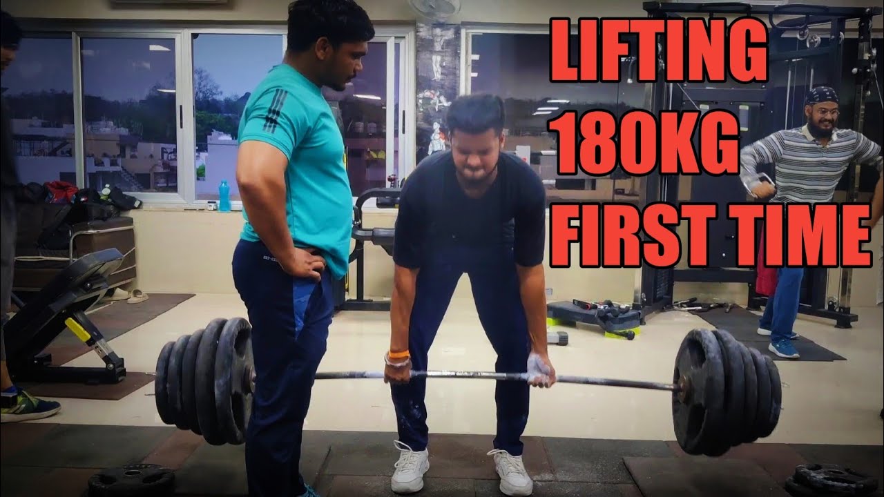 Lifting 180 kgs for the first time.😤 What will happen ?😨😰 - YouTube