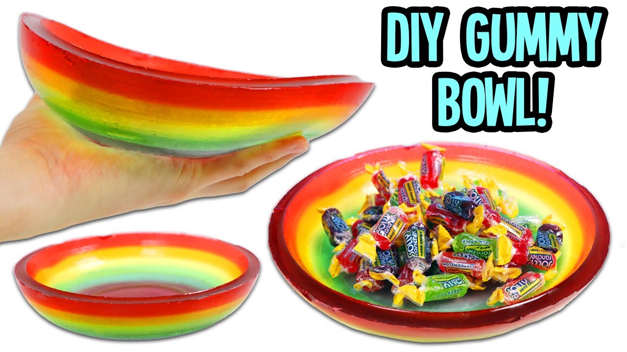 How to Make A Rainbow Gummy Bowl! - YouTube