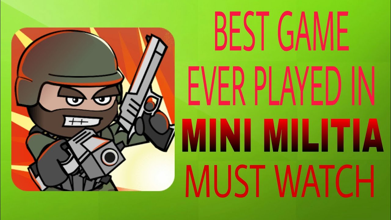Dooble army 2|best game play in mini militia|mini militia|episode 1|sai ...