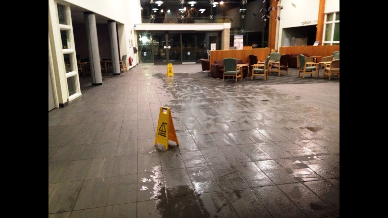 Deep Cleaning Porcelain Floor tiles at an NHS Hospital in Cottingham ...
