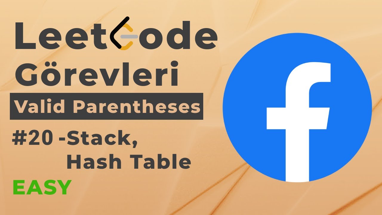 LeetCode Görevleri 20 - Valid Parentheses - YouTube
