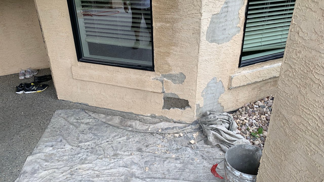 water damage stucco restoration edmonton - YouTube