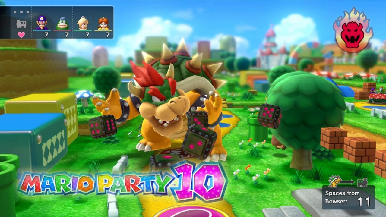 Mario Party 10 - Bowser Party - Waluigi vs Spike vs Rosalina vs Daisy ...
