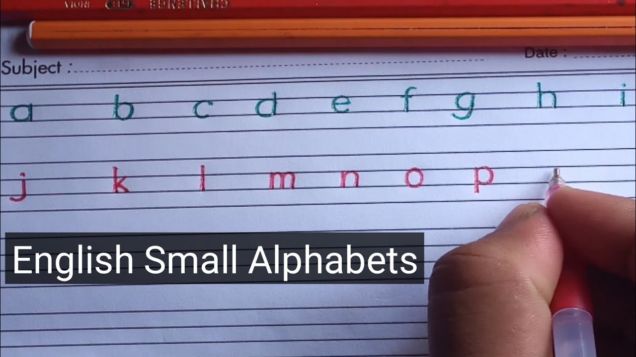 English Small Alphabets | Small Letters Writing | Riaz Calligraphy ...