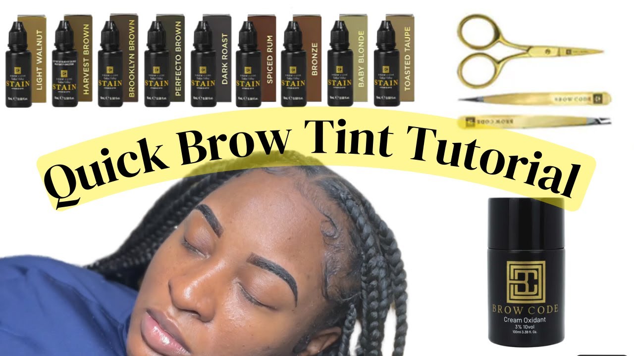 HOW TO DO A BROW TINT IN 6 MINUTES | LICENSED ESTHETICIAN | DETAILED ...