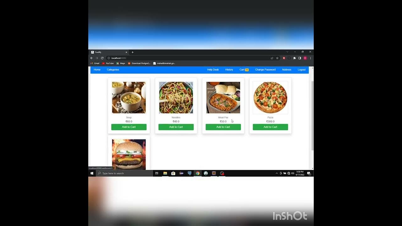 Online food delivery Application using spring boot | Capgemini project ...