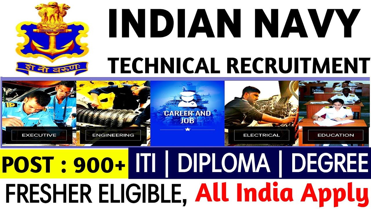 Indian Navy Recruitment,Navy job, 900+ Post,Eligibility,Age,ITI,DIPLOMA ...