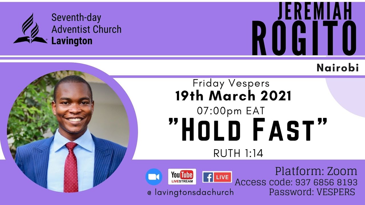 Hold Fast - Jeremiah Rogito || 19th March 2021 - YouTube