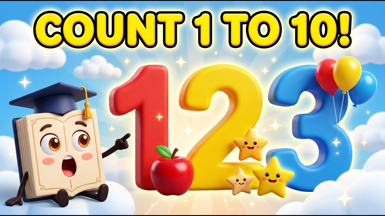 Let’s Count 1 to 10! | Fun Numbers Song for Kids | My First Learning ...