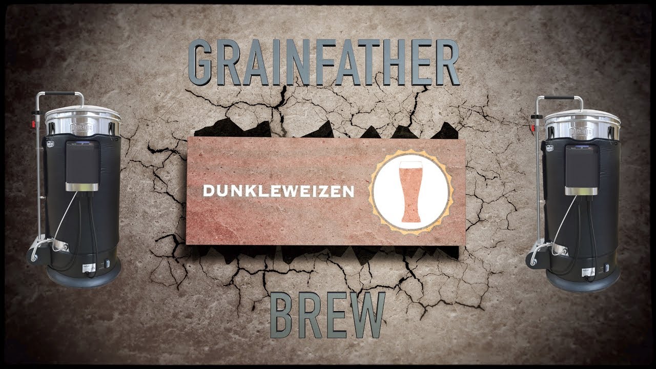 Dark wheat beer - Munich Dunkelweizen Grainfather brew - YouTube