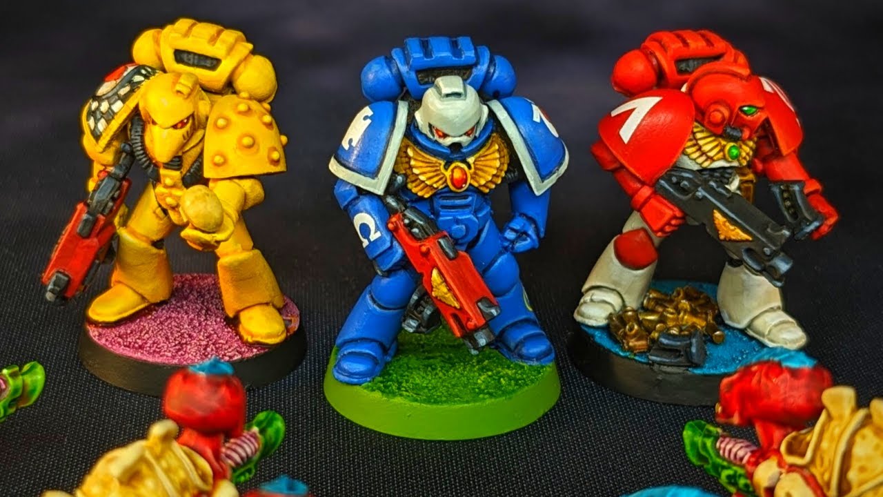 Retro Painting: Space Marine Chapters of the 2nd Tyrannic War - YouTube