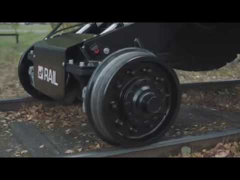 HUDDIG 1260D RAIL MED DRIVNA JÄRNVÄGSHJUL - YouTube