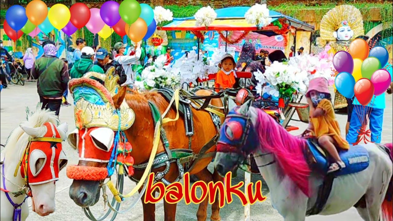 Kuda Delman🐴/naik kuda poni pink 🦄/white horse/horse riding🐎/lagu ...