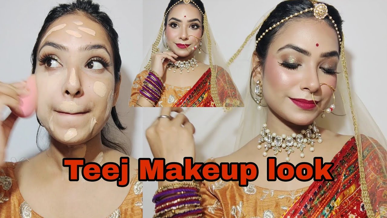 Teej Makeup Tutorial || Dikssha Parmar #teej #viral #makeup - YouTube