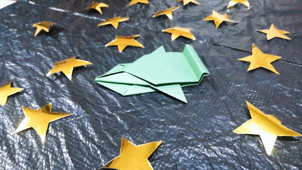 ORIGAMI (nave espacial) - FÁCIL Y DIVERTIDO - APRENDO EN CASA - YouTube