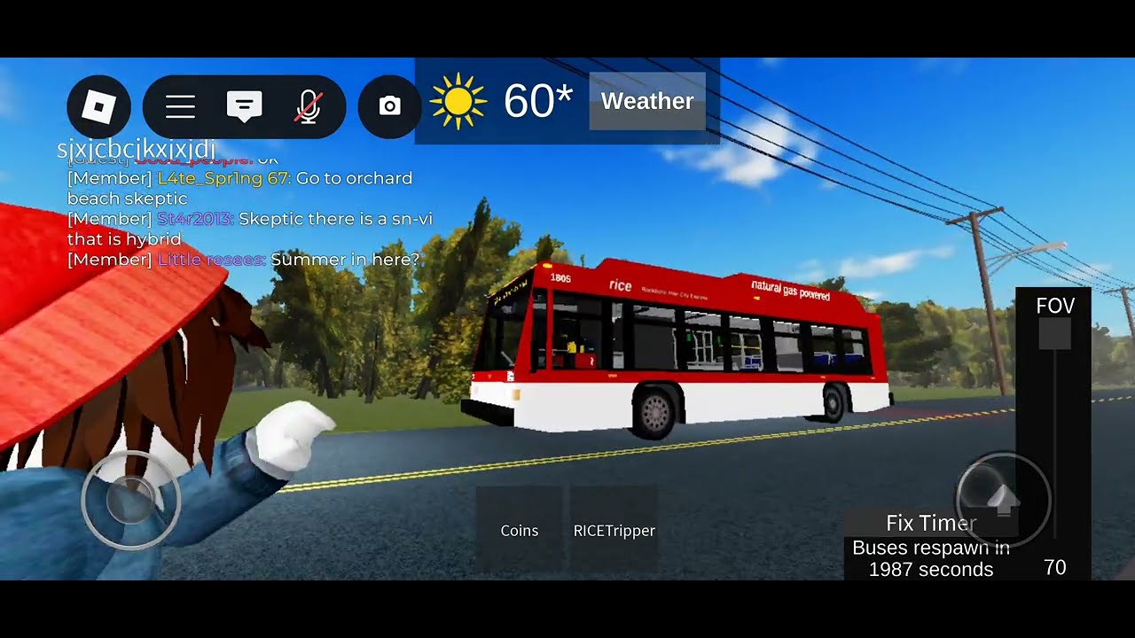 Riding some Admin buses and other half. I don't know. RICE BUS SYSTEM ...