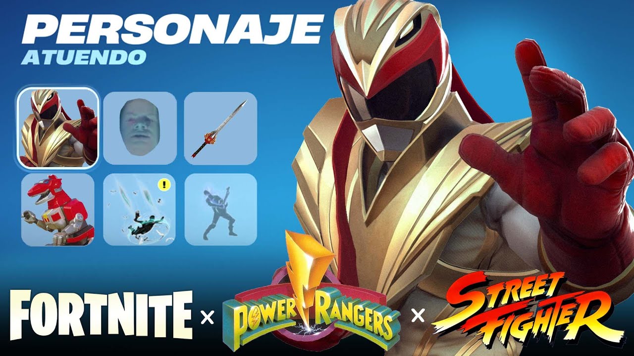 LA COLABORACIÓN MÁS RARA de FORTNITE.. ¿¡RYU RANGER!? - YouTube