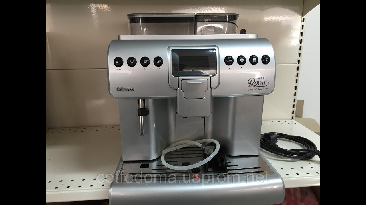 Saeco Royal Philips one touch cappuccino Приготовление латте и эспрессо ...
