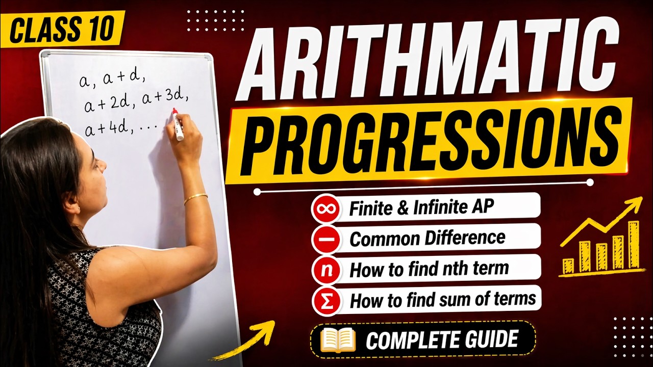 Arithmetic Progression Class 10 BASICS - YouTube