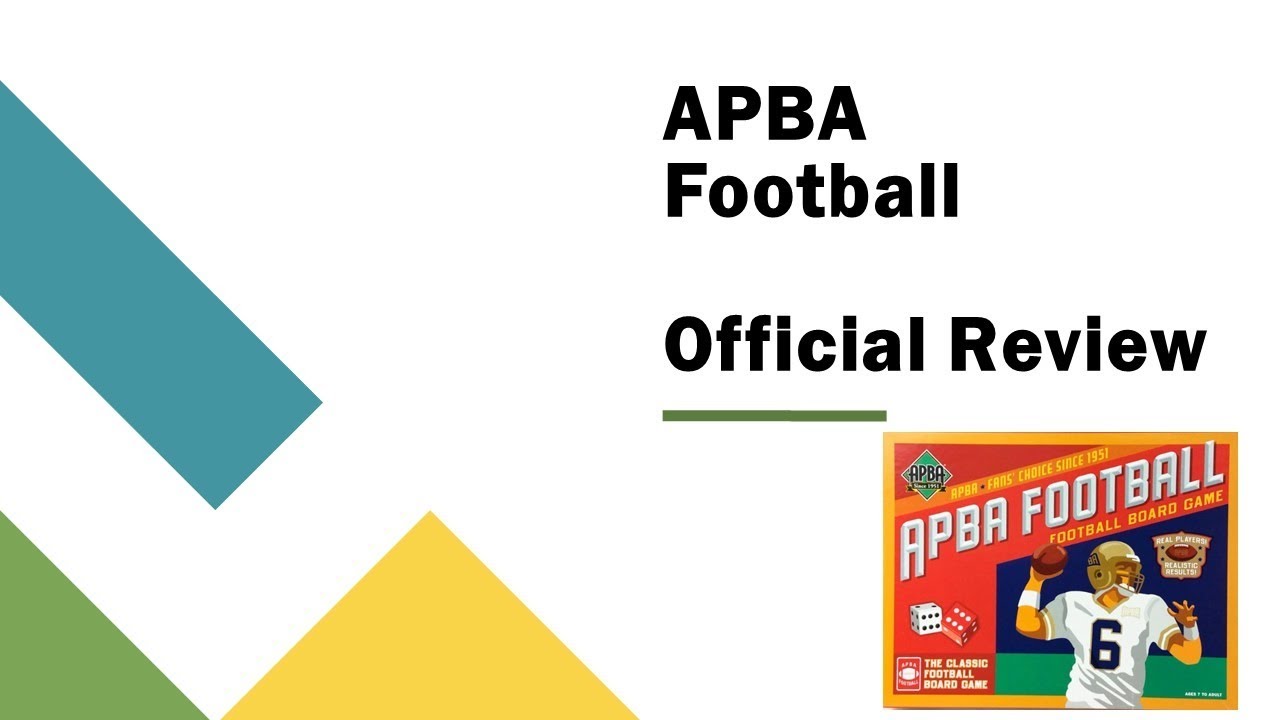 Official APBA Football Review 2024 - YouTube