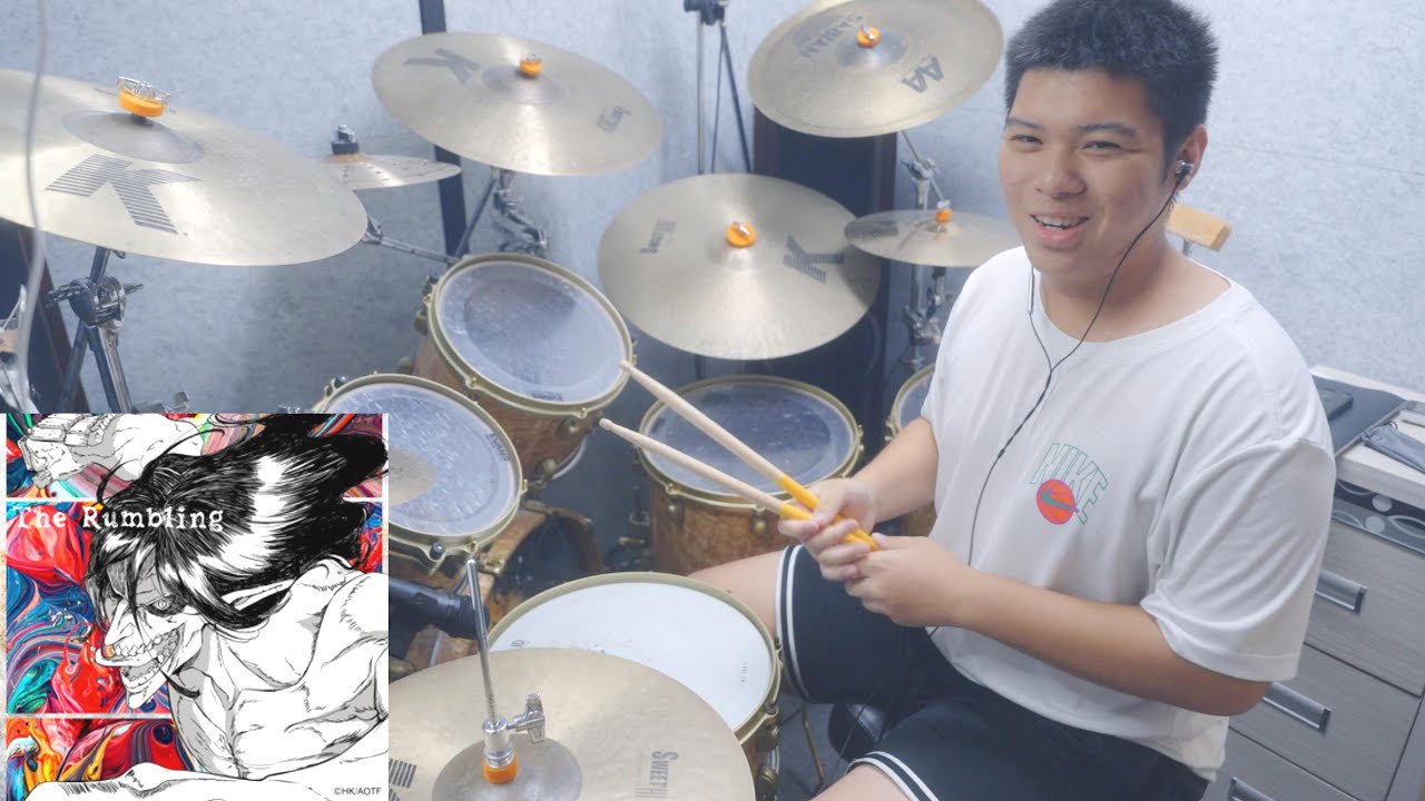 【進撃の巨人】SiM – The Rumbling Drum cover by嘉慶 - YouTube