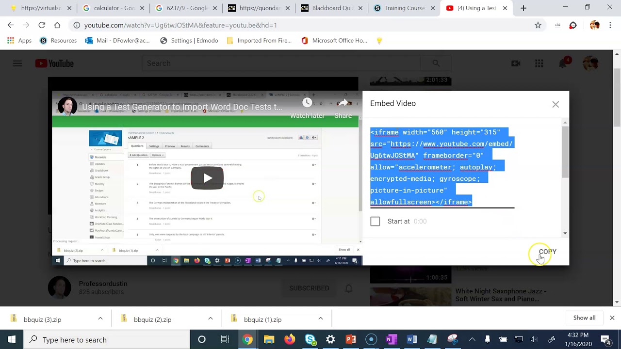 BUILDING SCHOOLOGY MATERIALS- Embedding Content into Schoology - YouTube