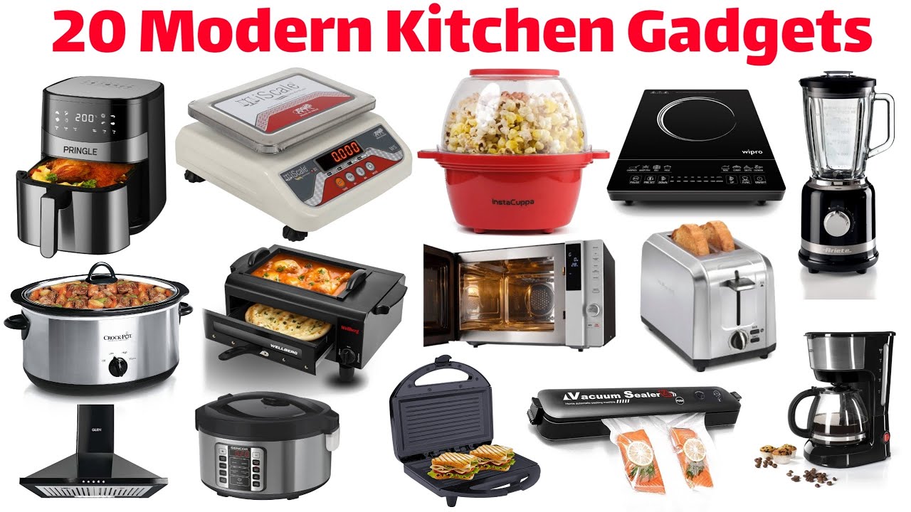 20 Modern Kitchen Gadgets Names | Learn Kitchen Appliances in English ...