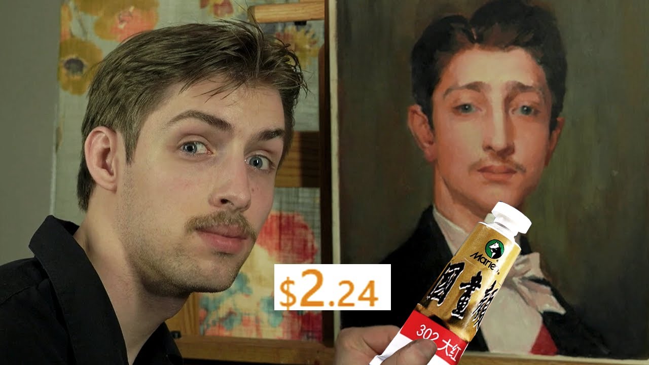 I tried painting a masterwork with cheap TEMU oil paints - YouTube