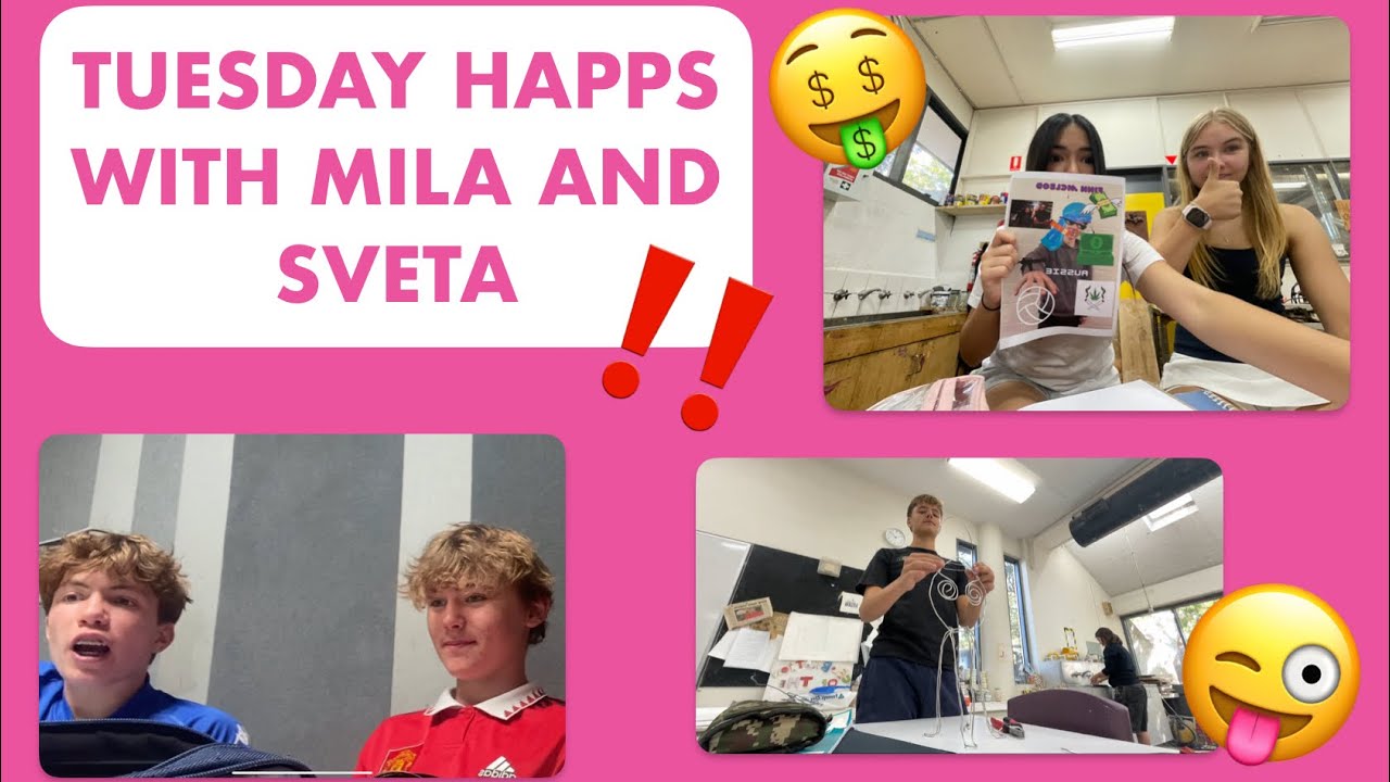 mila and sveta hectic tuesday at school (MET THE REAL SHAGGY NOT ...