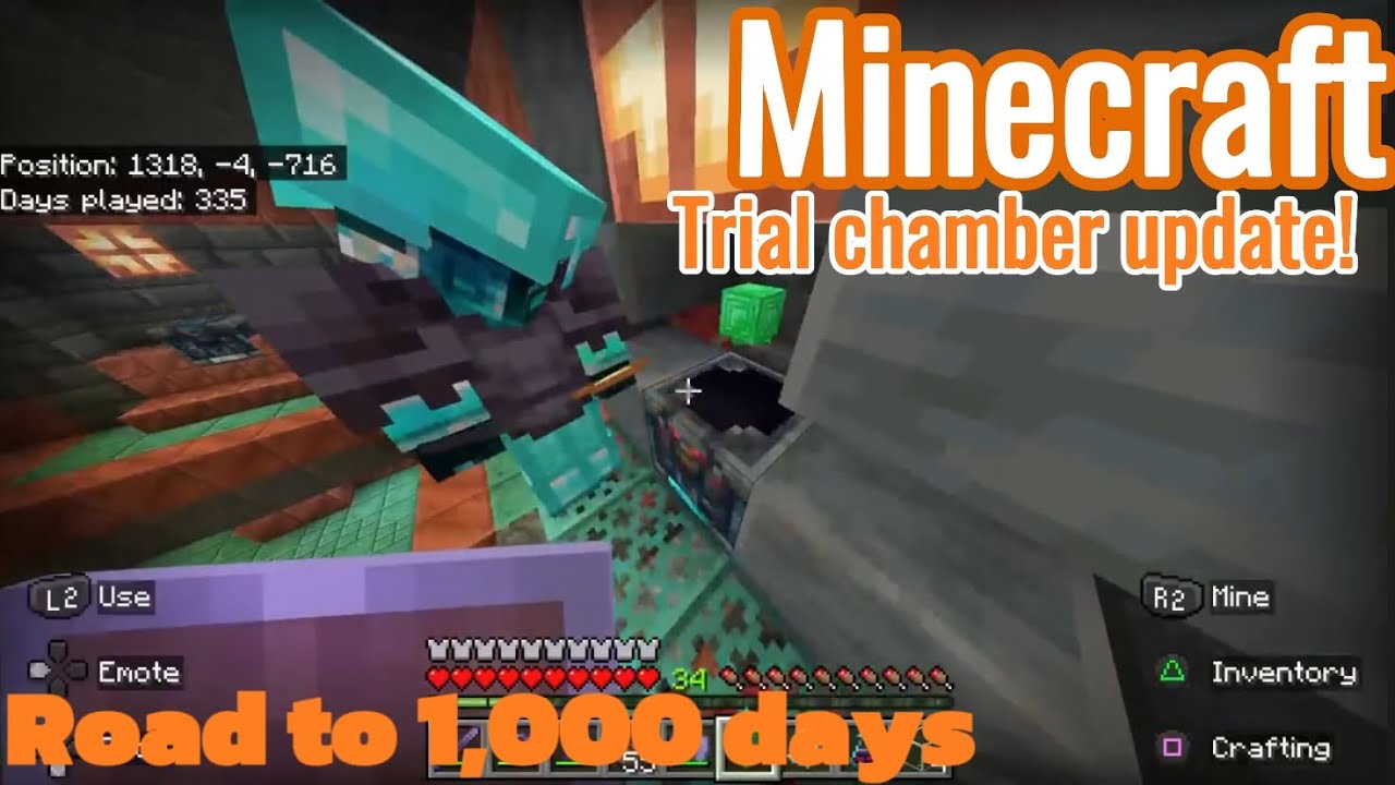 Exploring new trial chambers in the NEW UPDATE on Minecraft bedrock ...
