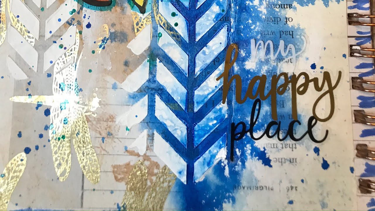 My Happy Place || Art Journal || Time Lapse - YouTube