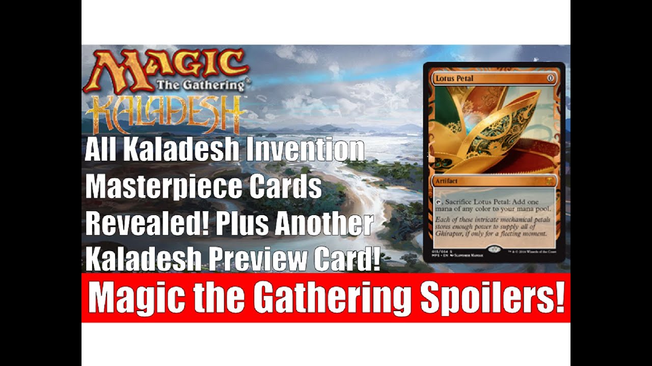 MTG All Kaladesh Invention Masterpiece Cards Revealed! Plus Another ...