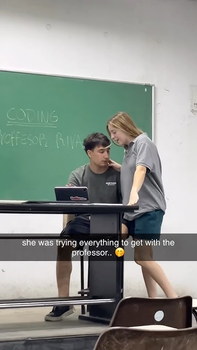She flirted with the professor 😱 #coding #crush #codeschool #flirting #programmer #technology # ...