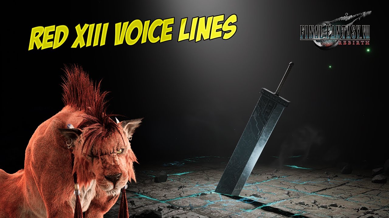 FF7 Rebirth - Red XIII Voice Lines - YouTube