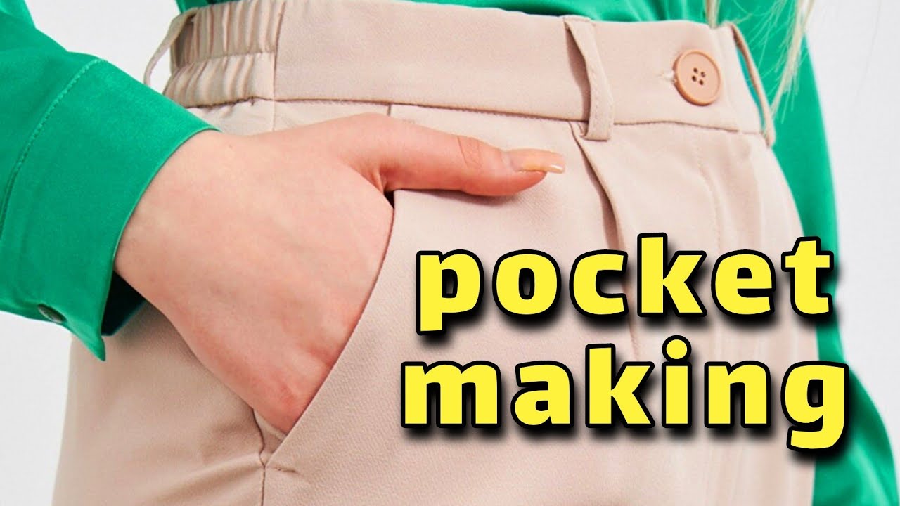 DIY HOW TO SEW POCKETS FOR YOUR PANTS ? EASILY & PRACTICAL - YouTube