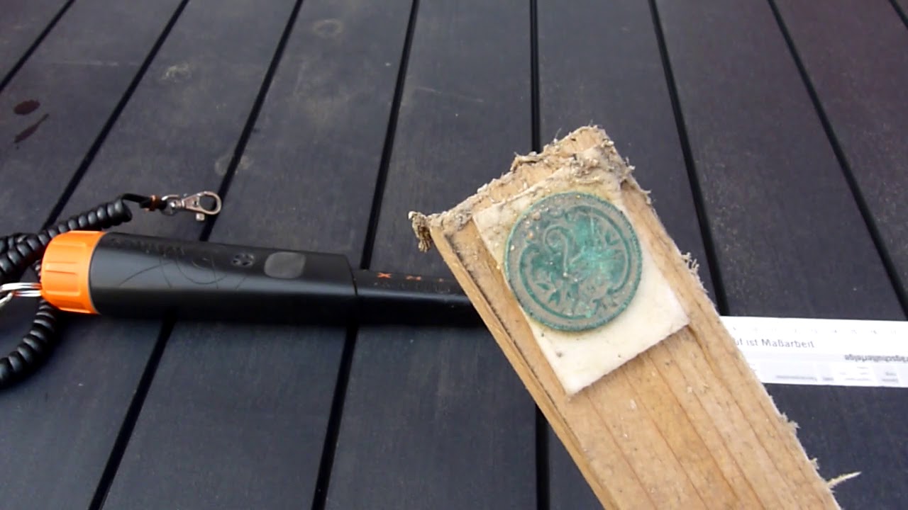 Whites TRX pinpointer test - YouTube