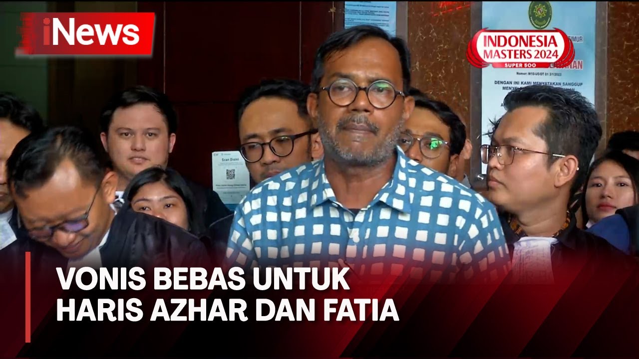 Hakim Memutuskan Haris Azhar dan Fatia Tidak Bersalah - YouTube