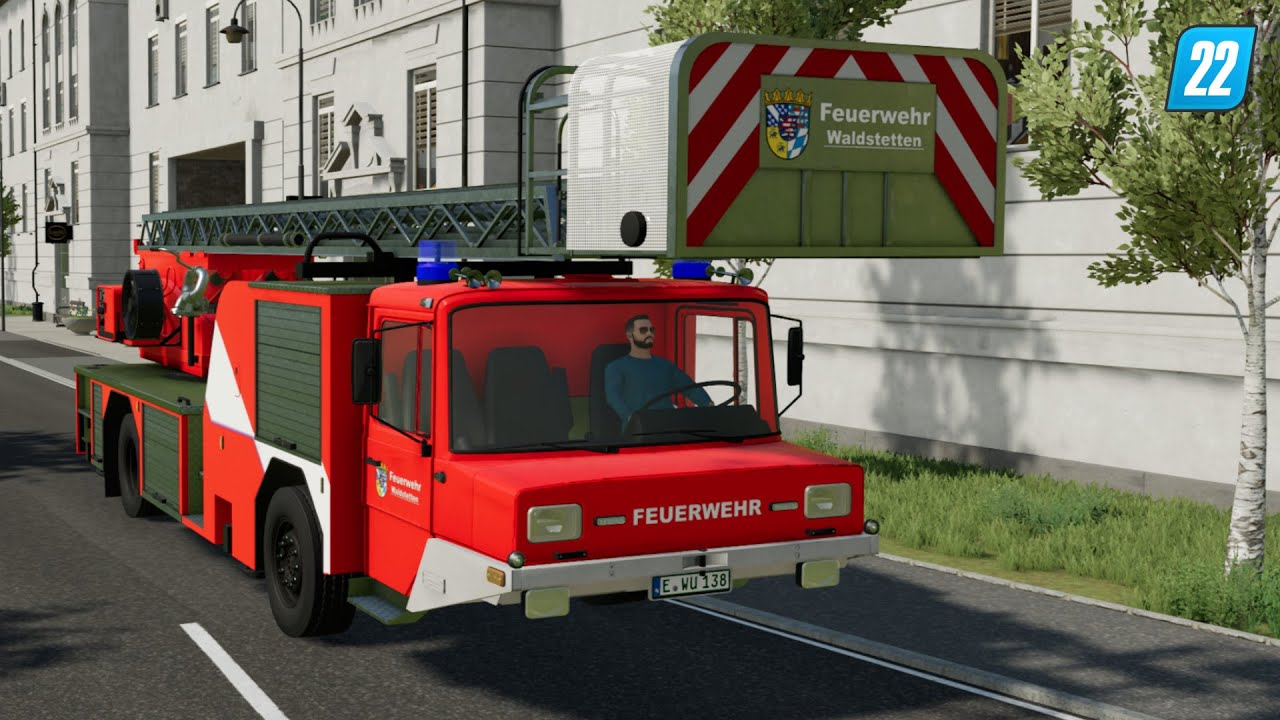 FS22 - Lizard Turntable Ladder 23/12CC FireDept Mod Farming Simulator ...