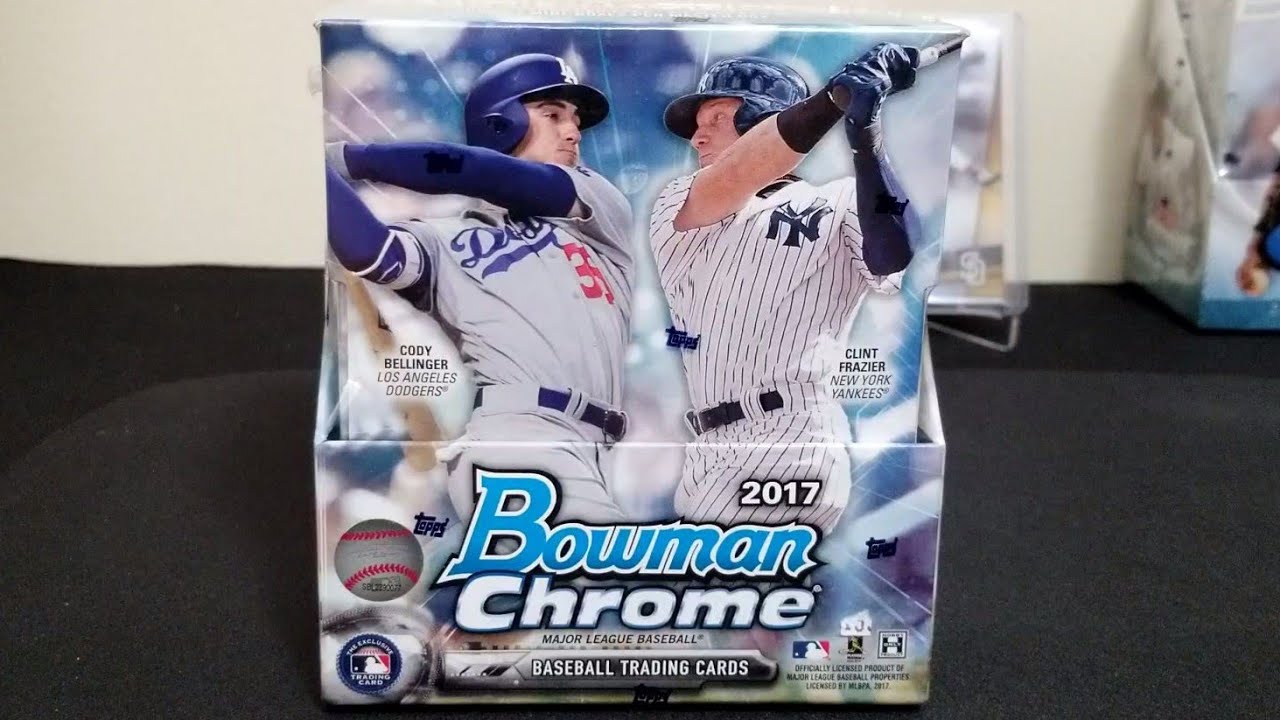 2017 Bowman Chrome Hobby Box Break #1 big Hits!!! - YouTube