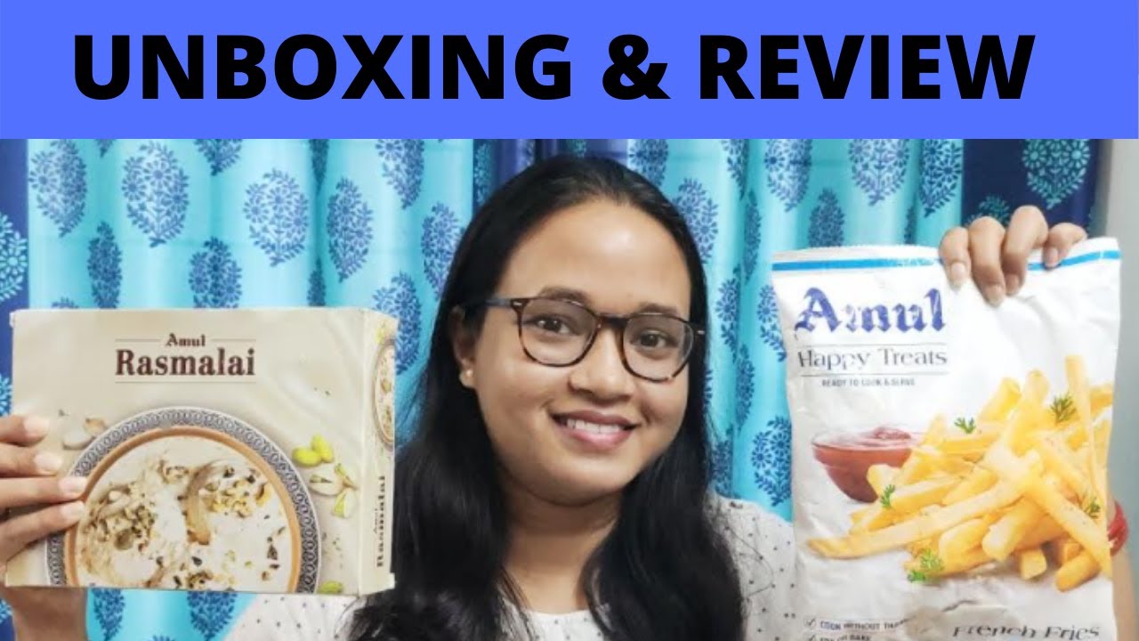 Amul Rasmalai & Amul Happy treats French Fries 🍟| Unboxing & Review ...
