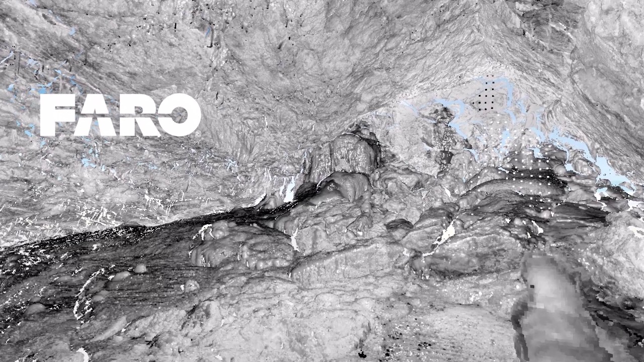 LIDAR Scan Malachitdom - Laserscanning in a cave - YouTube